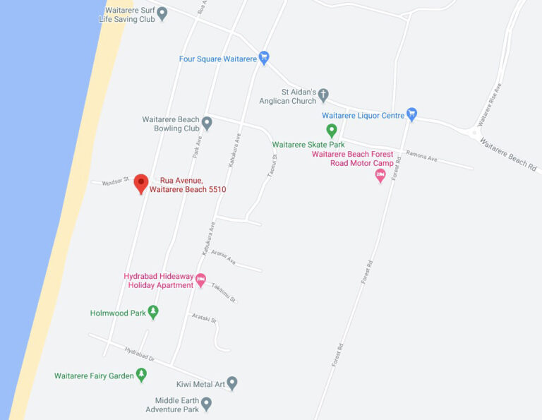 Waitarere Beach Holiday Home » Contact us and Getting here
